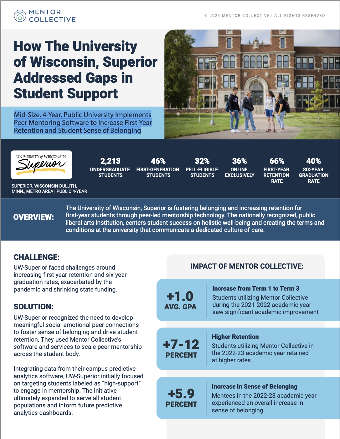 Case Study University of Wisconsin, Superior